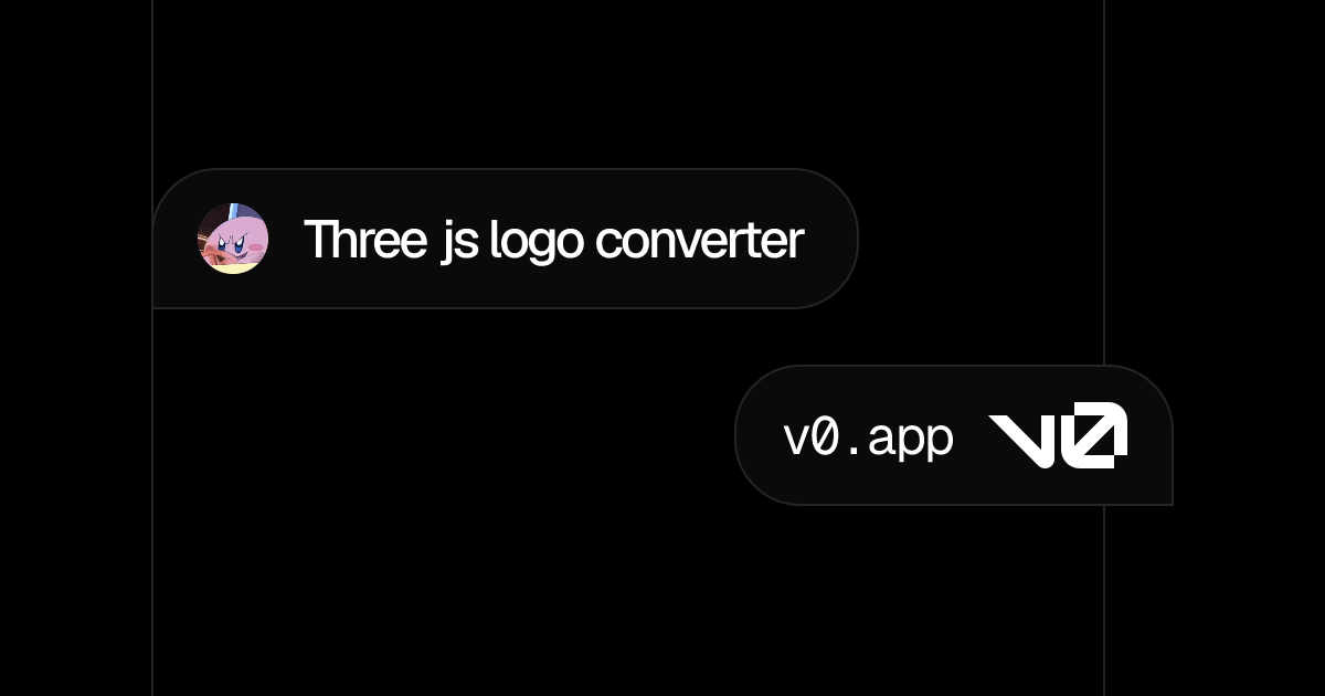 Three js logo converter - v0 by Vercel