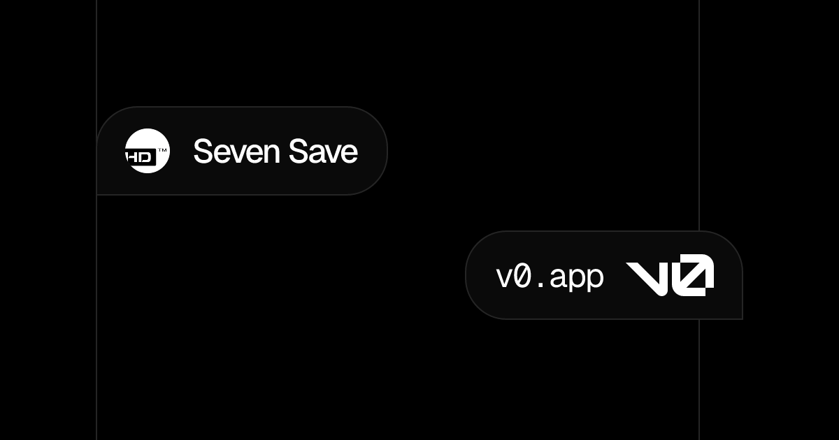Seven Save - v0 by Vercel