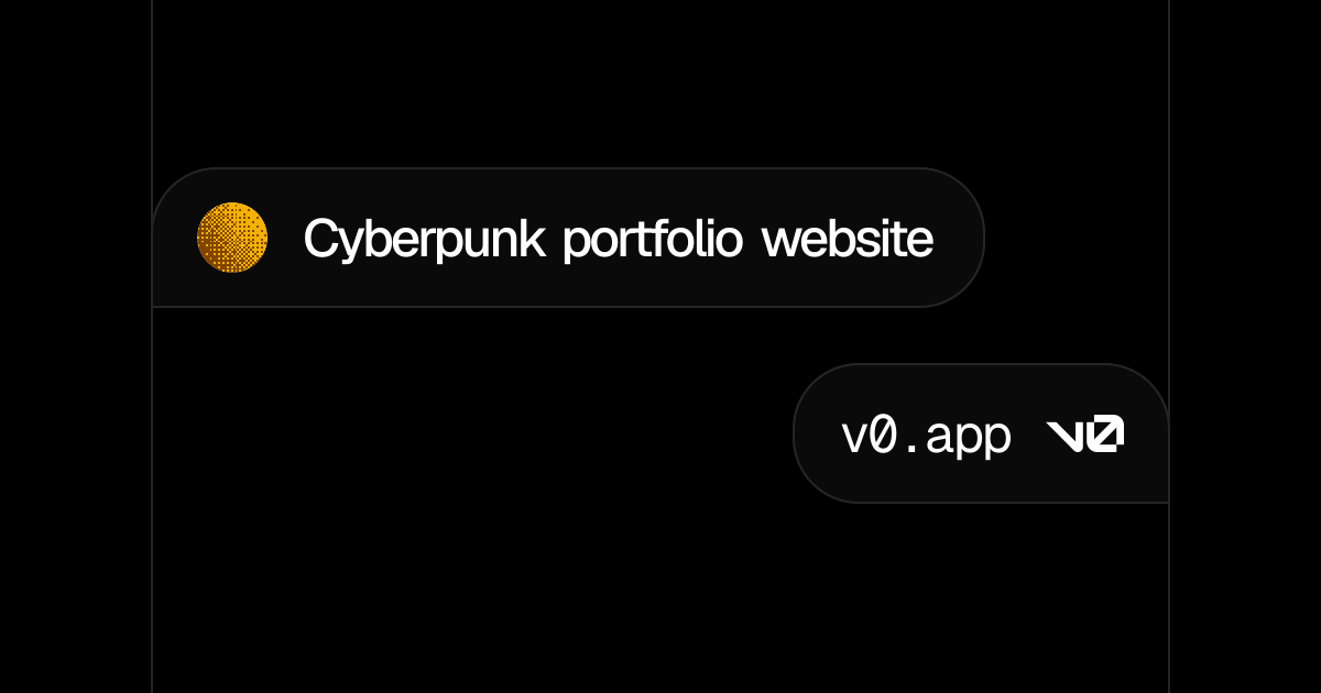 Cyberpunk portfolio website - v0 by Vercel