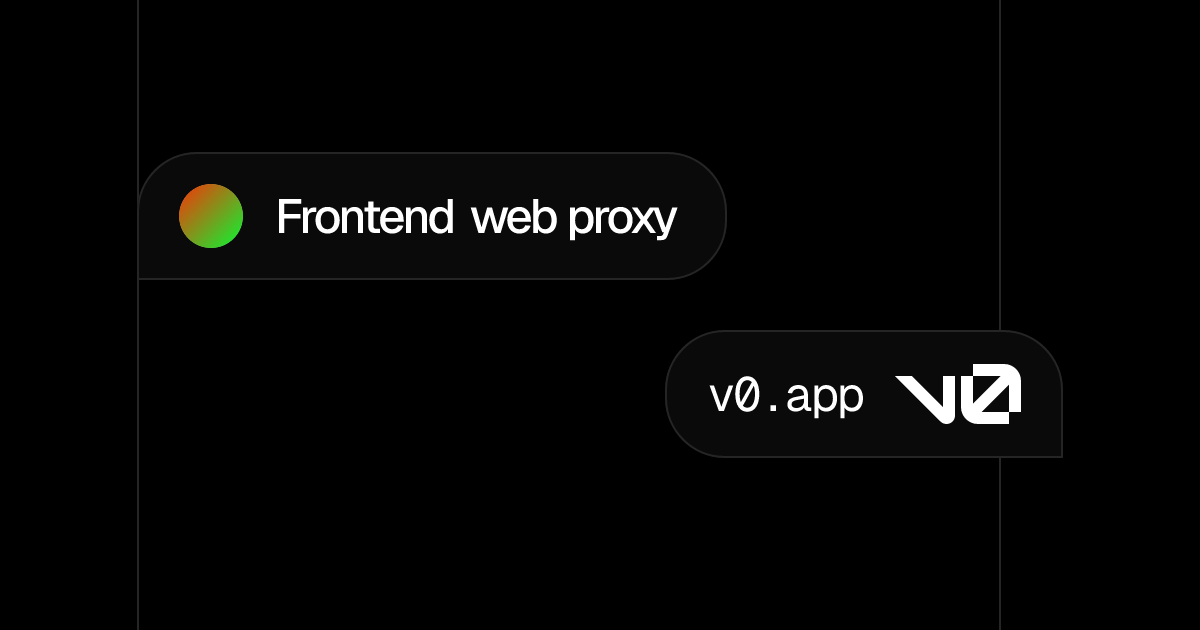 Frontend web proxy - v0 by Vercel