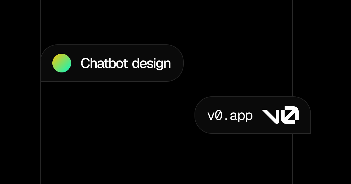 Chatbot design - v0 by Vercel