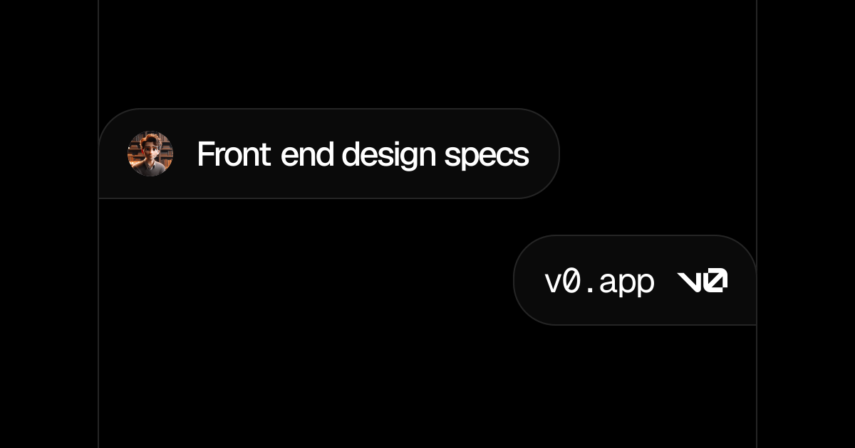 Front end design specs - v0 by Vercel