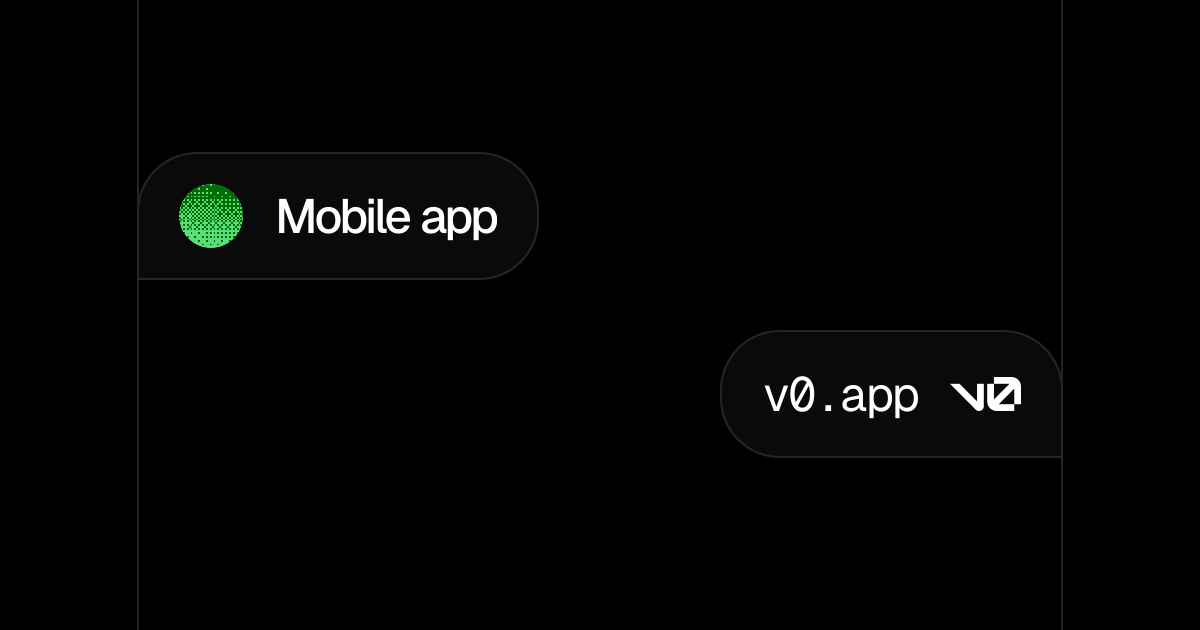 Mobile app - v0 by Vercel