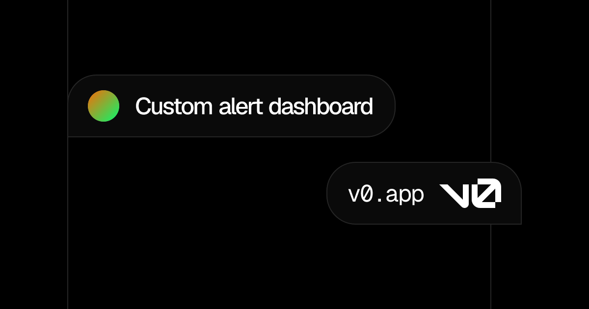 Custom alert dashboard - v0 by Vercel