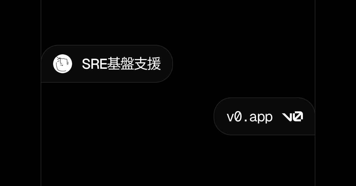 SRE基盤支援 - v0 by Vercel