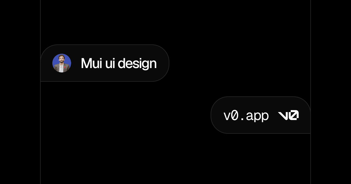 Mui ui design - v0 by Vercel