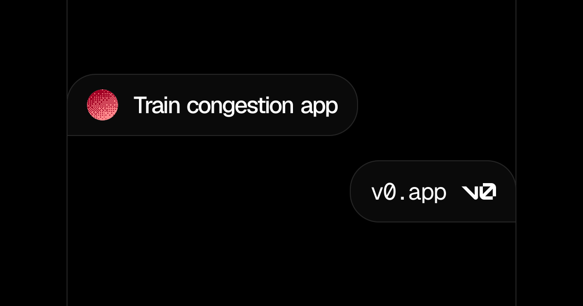 Train congestion app - v0 by Vercel