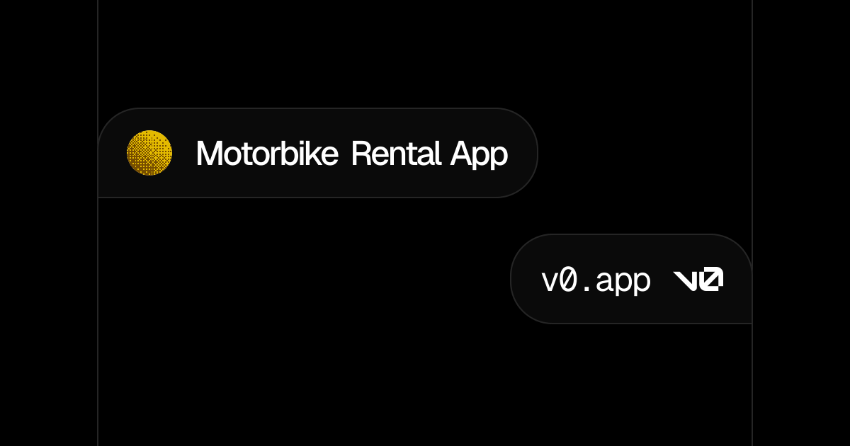 Motorbike Rental App - v0 by Vercel