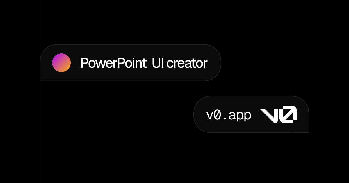 PowerPoint UI creator - v0 by Vercel