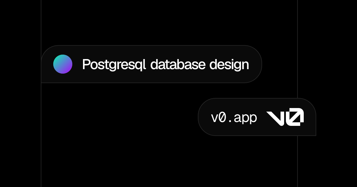 Postgresql Database Design V0 By Vercel