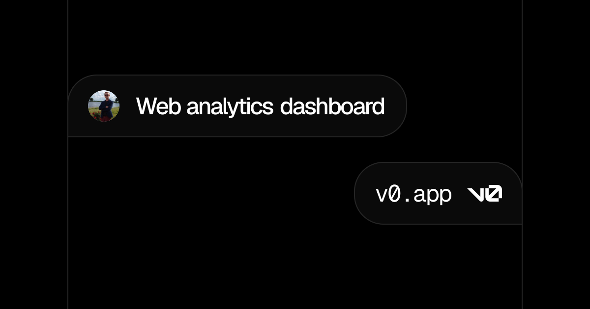 Web analytics dashboard - v0 by Vercel