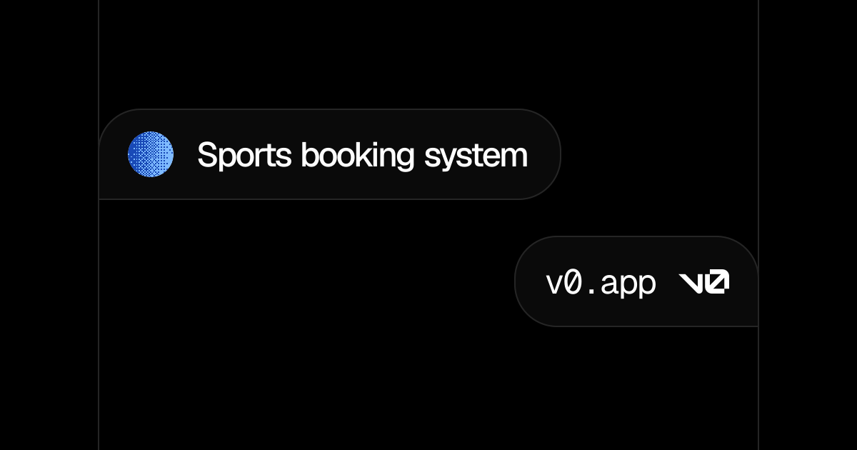 Sports booking system - v0 by Vercel