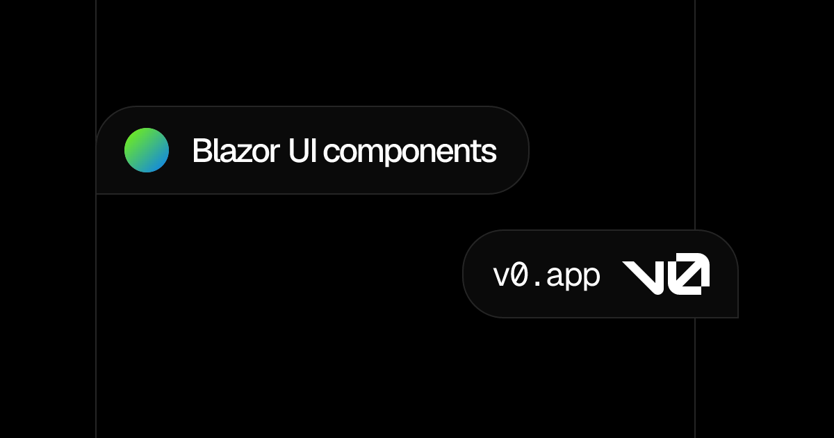 Blazor UI components - v0 by Vercel