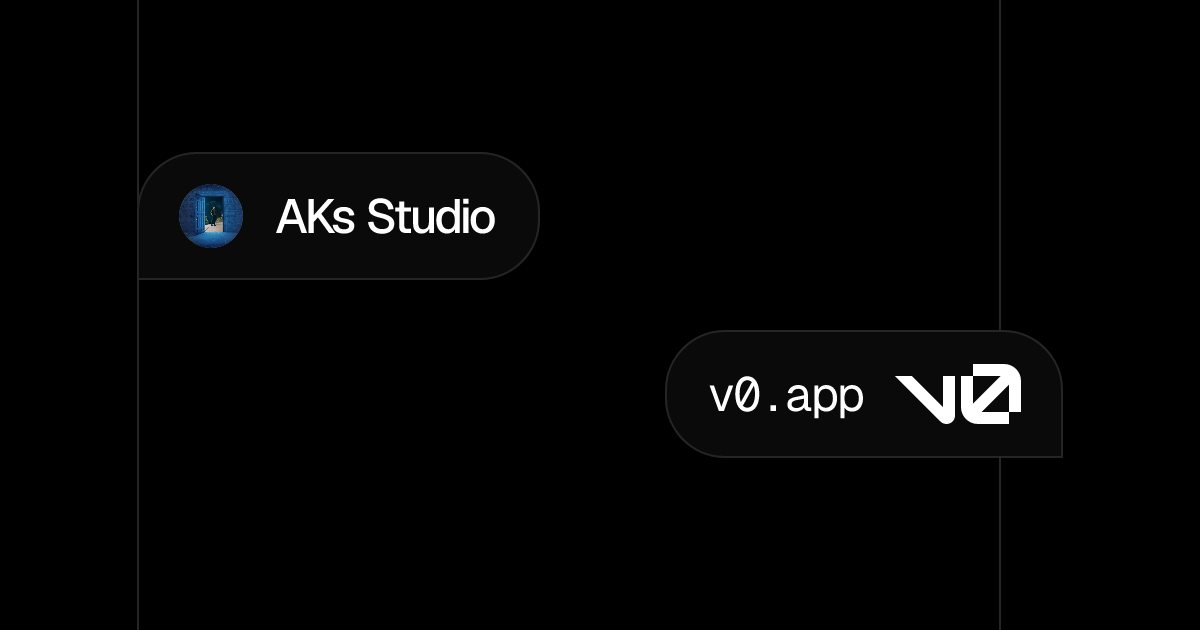 AKs Studio - v0 by Vercel