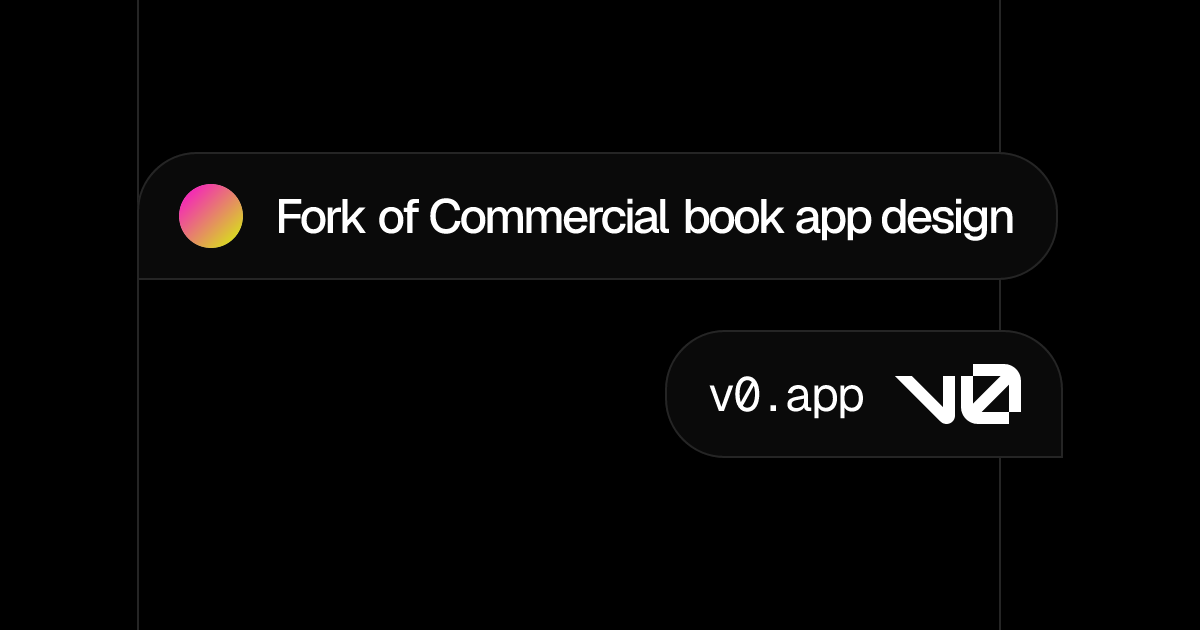 Fork of Commercial book app design - v0 by Vercel