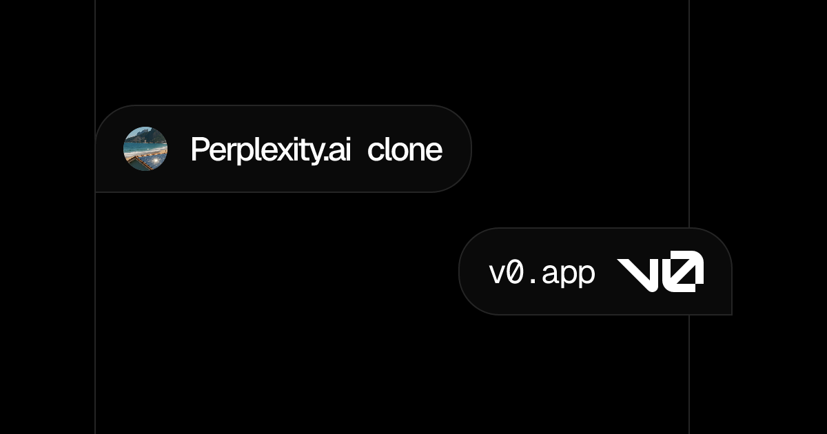 Perplexity.ai clone - v0 by Vercel