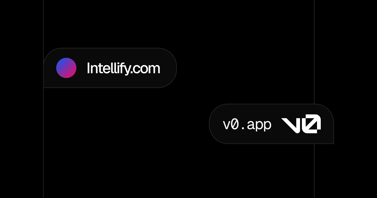 Intellify.com - v0 by Vercel