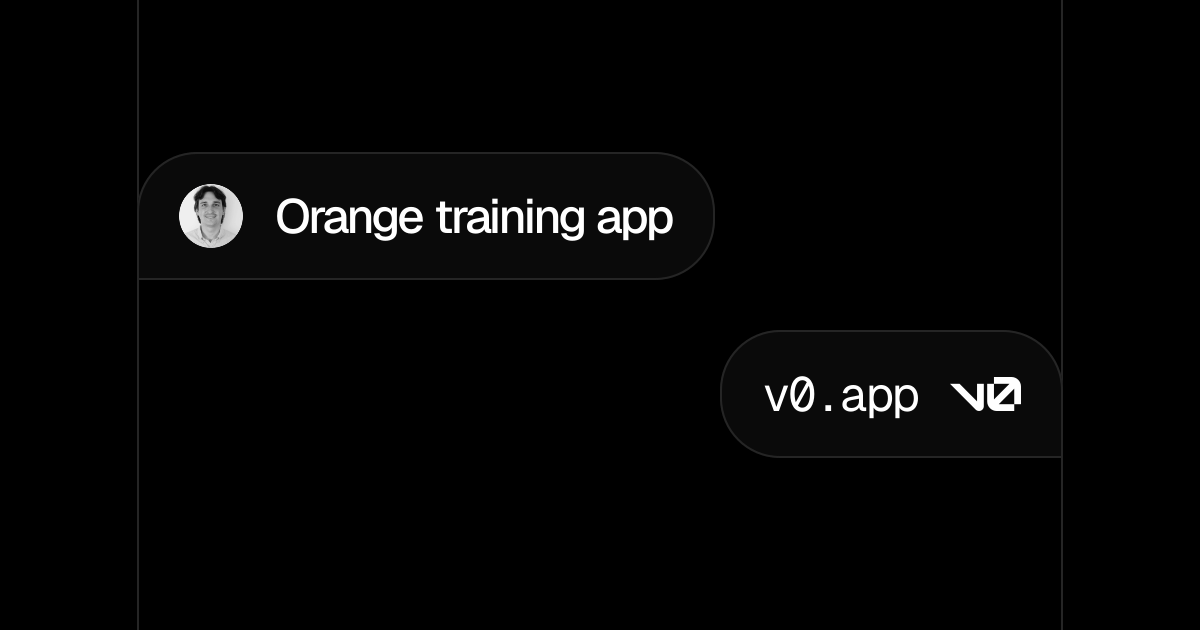 Orange training app - v0 by Vercel