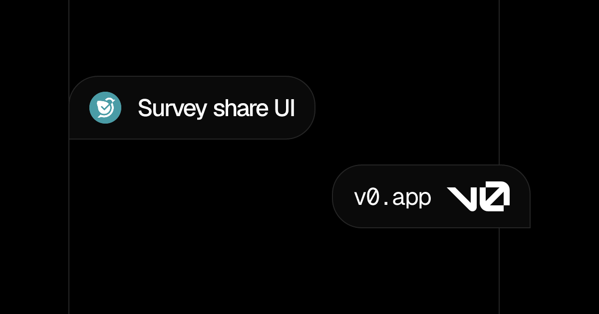 Survey share UI - v0 by Vercel