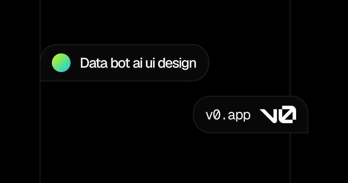 Data bot ai ui design - v0 by Vercel