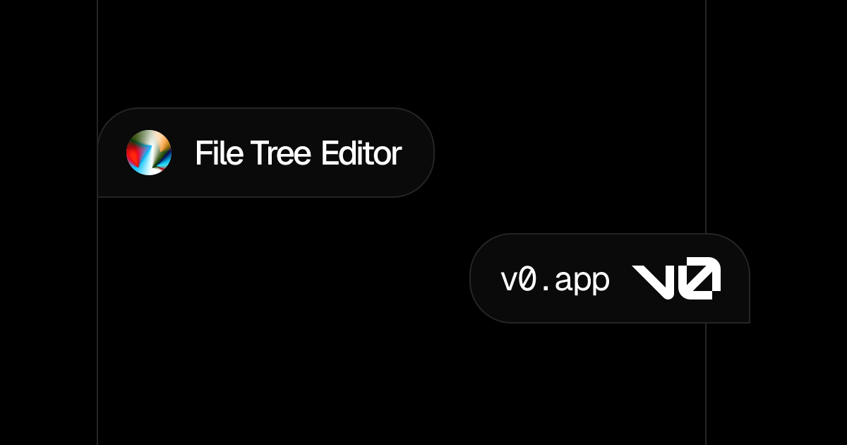File Tree Editor V0 By Vercel
