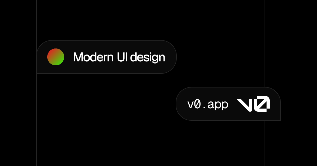 Modern UI design - v0 by Vercel