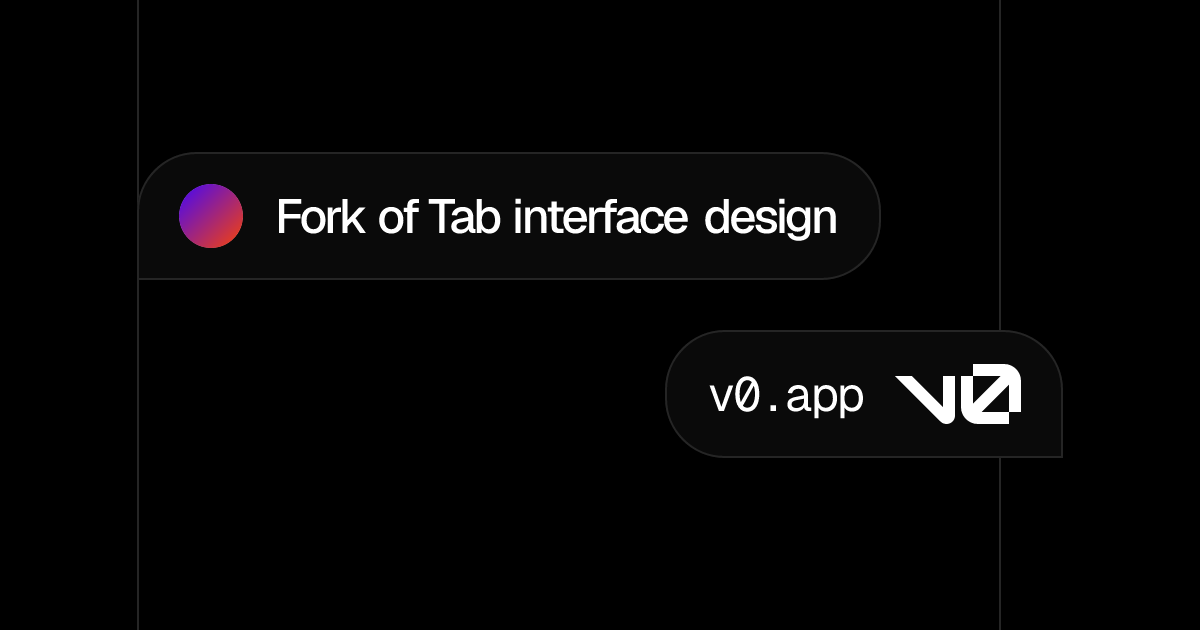 Fork of Tab interface design - v0 by Vercel