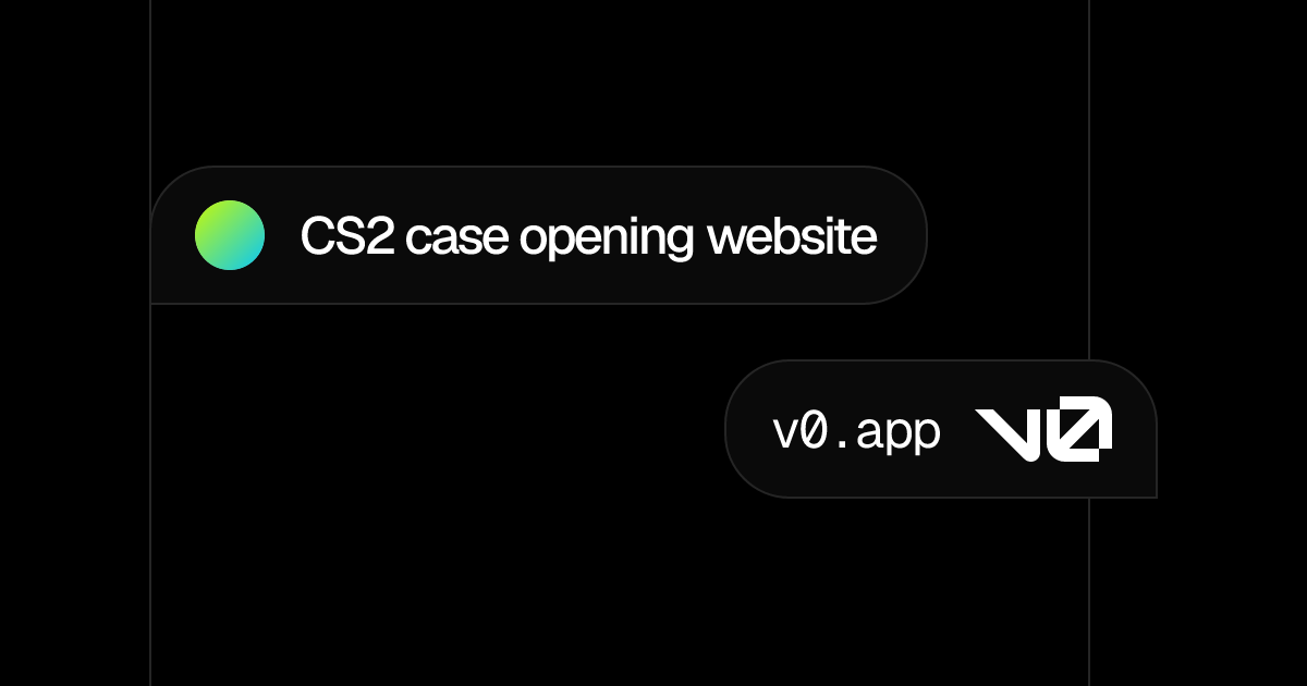 CS2 case opening website - v0 by Vercel