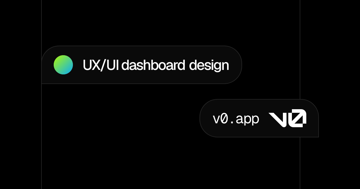 UX/UI dashboard design - v0 by Vercel
