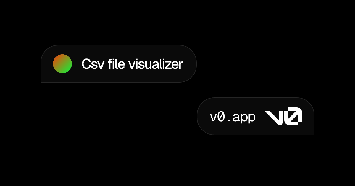 Csv file visualizer - v0 by Vercel