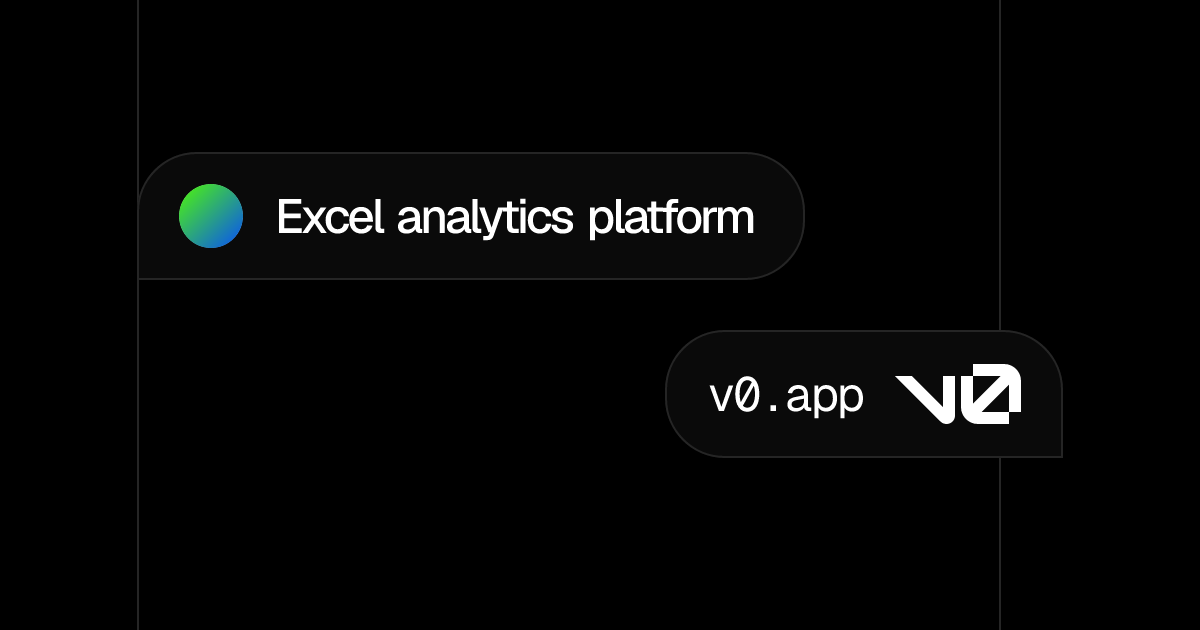 Excel analytics platform - v0 by Vercel