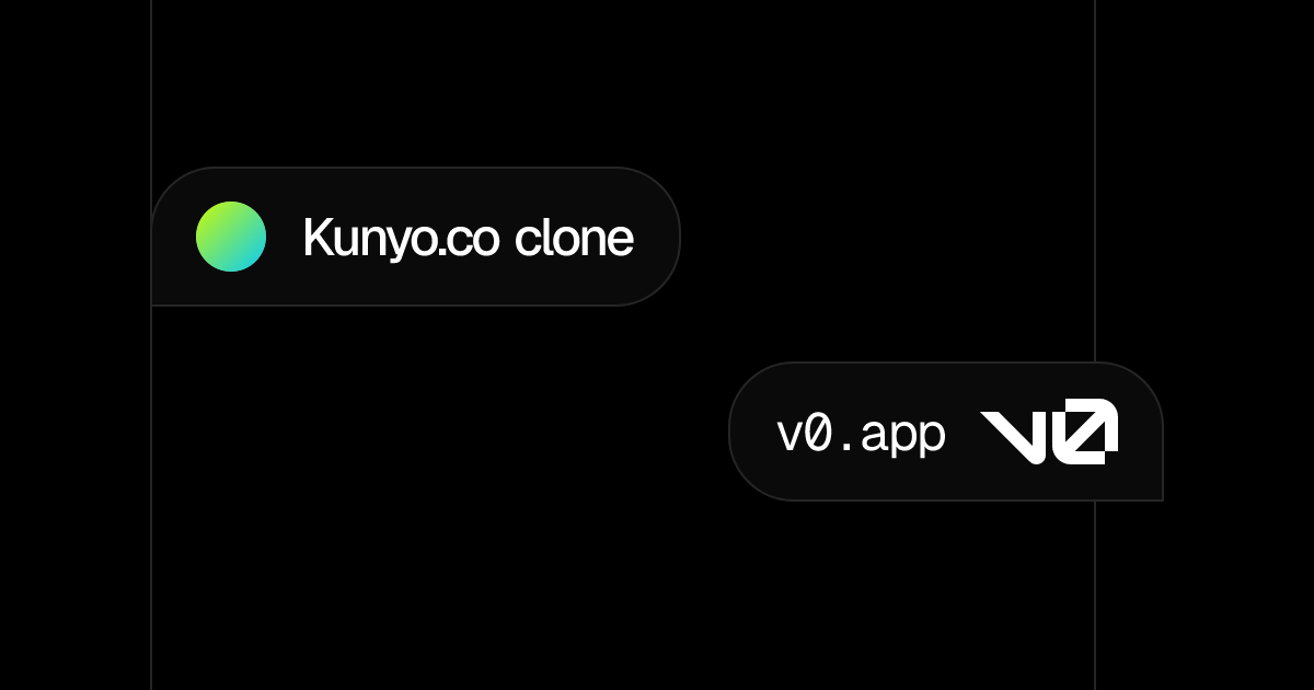Kunyo.co clone - v0 by Vercel