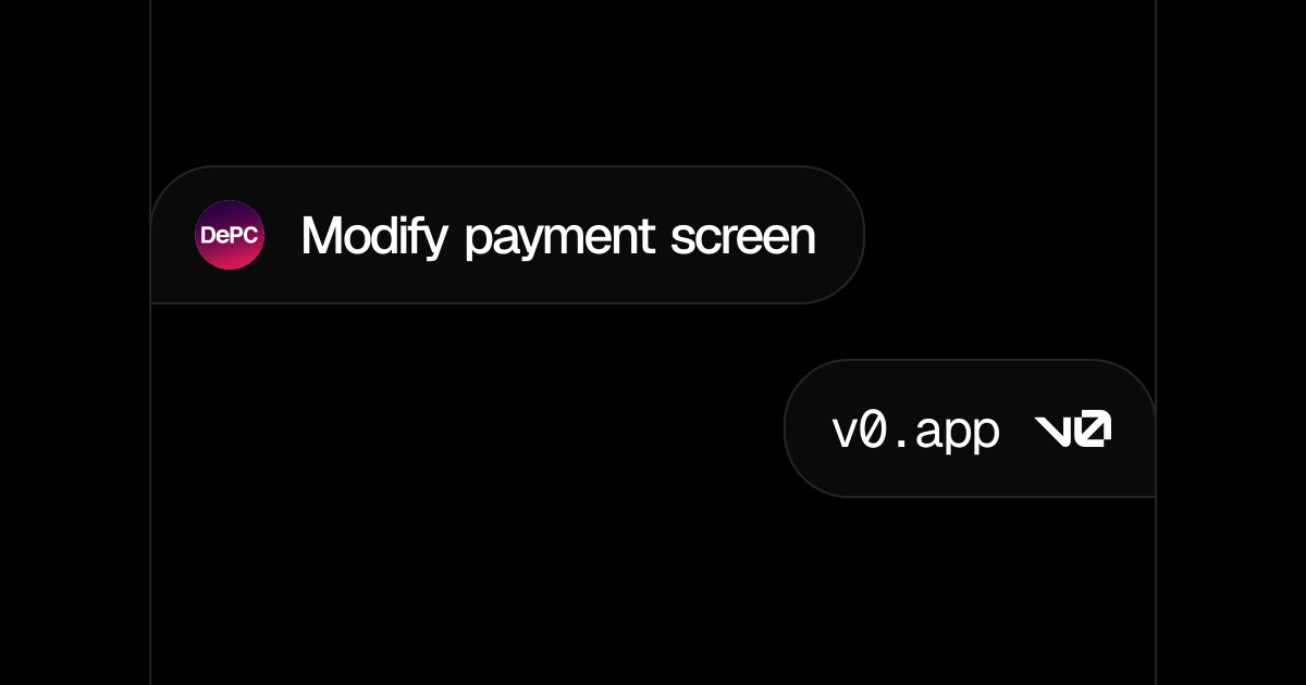Modify payment screen - v0 by Vercel