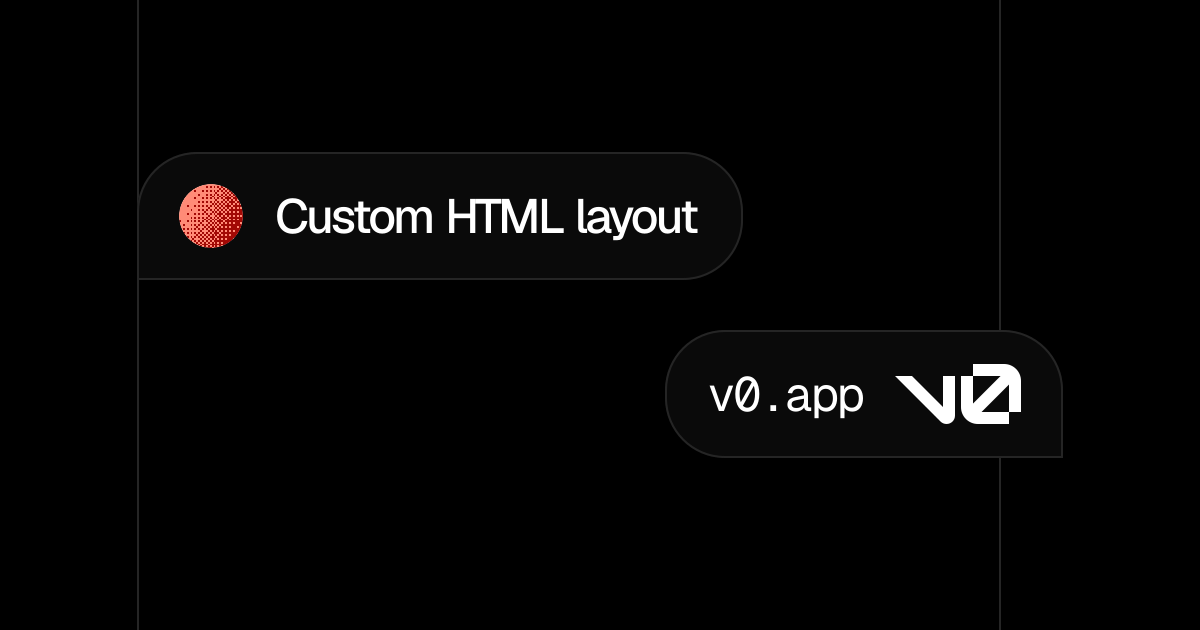 Custom HTML layout - v0 by Vercel