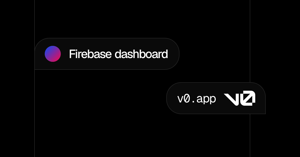 Firebase dashboard - v0 by Vercel
