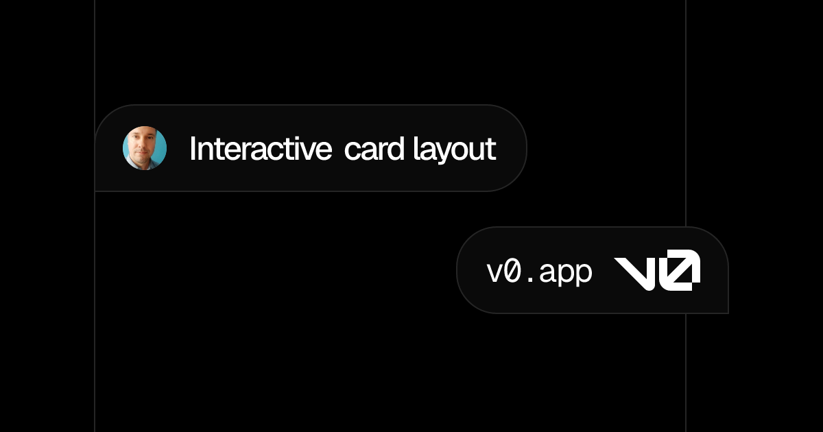 Interactive card layout - v0 by Vercel