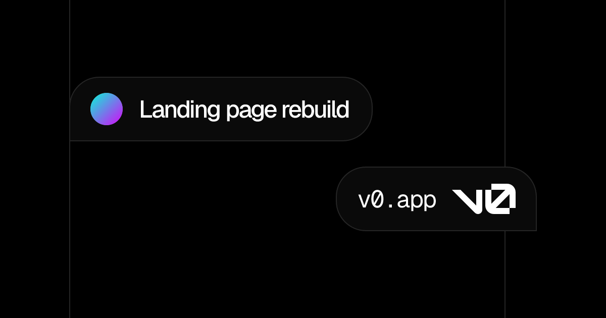 Landing page rebuild - v0 by Vercel