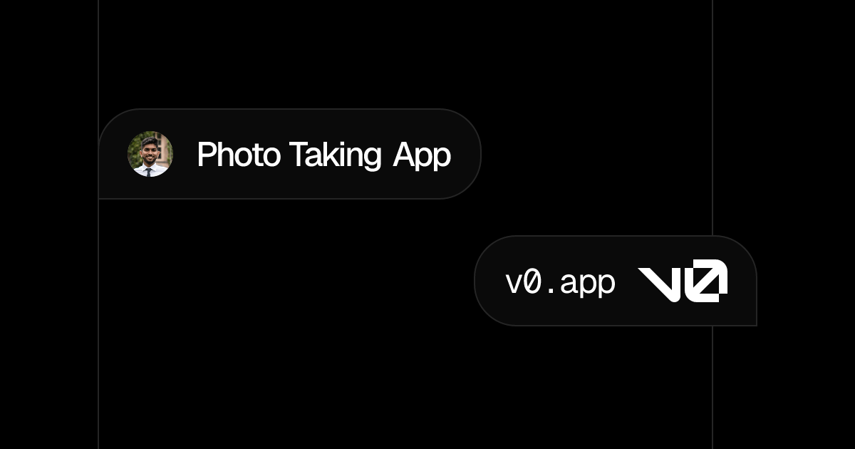 Photo Taking App - v0 by Vercel