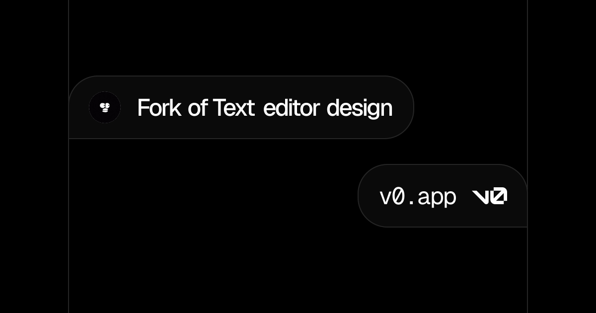 Fork of Text editor design - v0 by Vercel