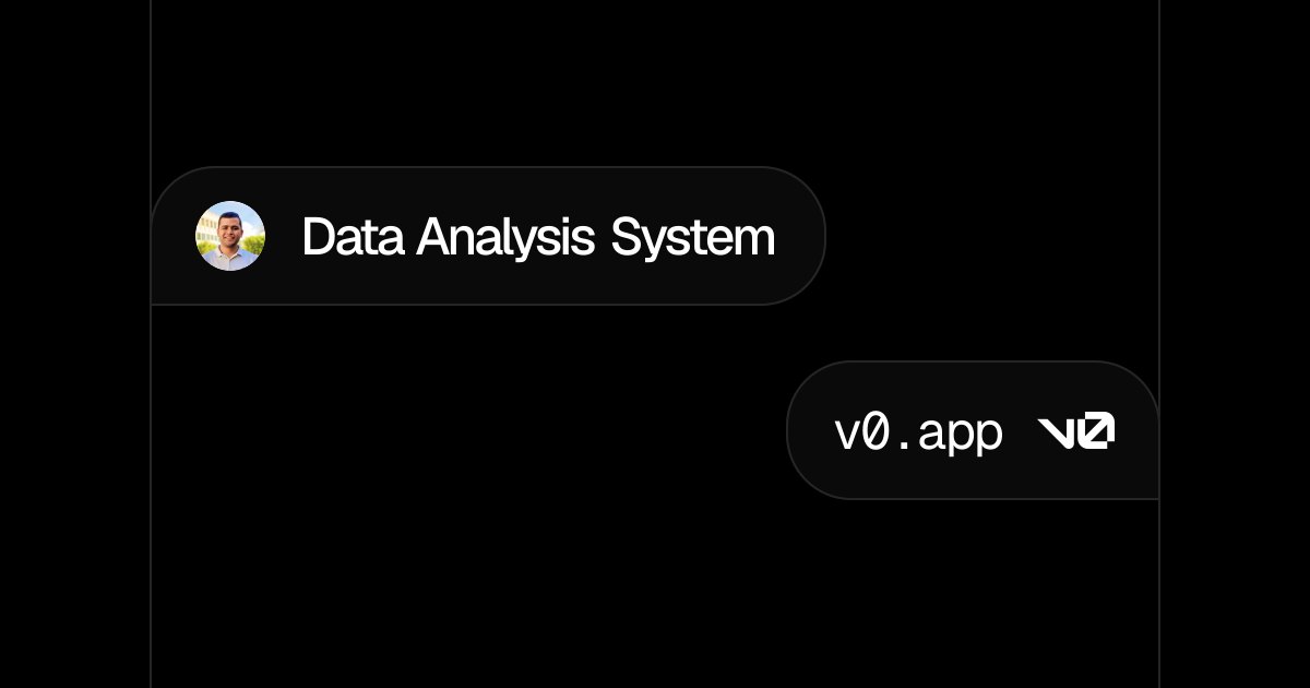 Data Analysis System V0 By Vercel 2632