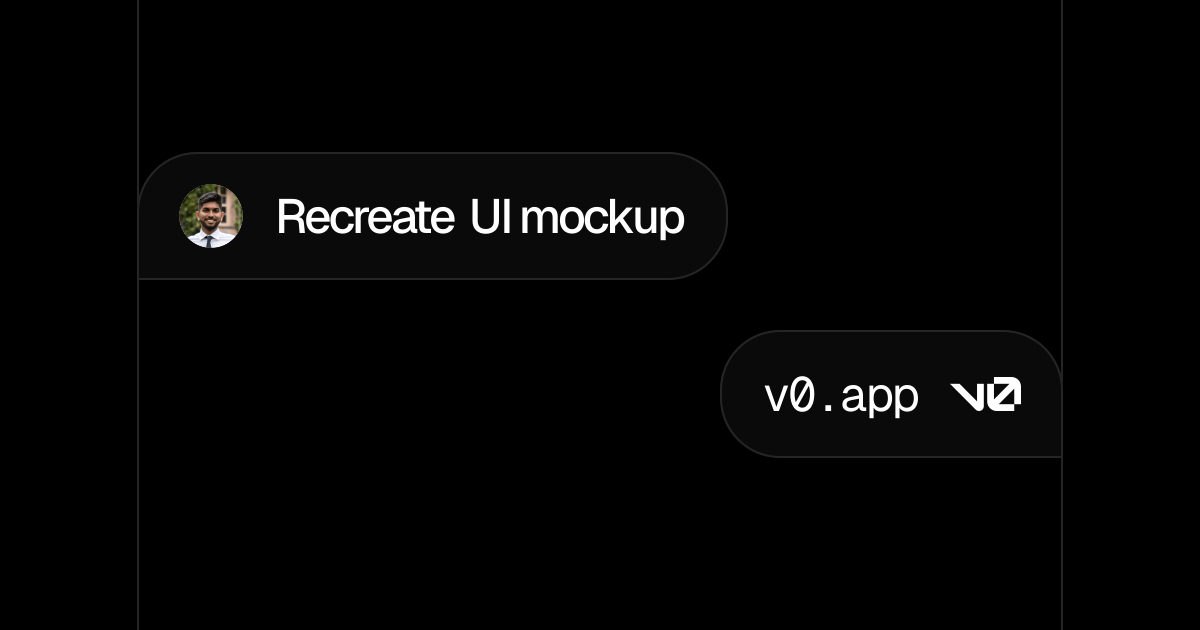 Recreate UI mockup - v0 by Vercel