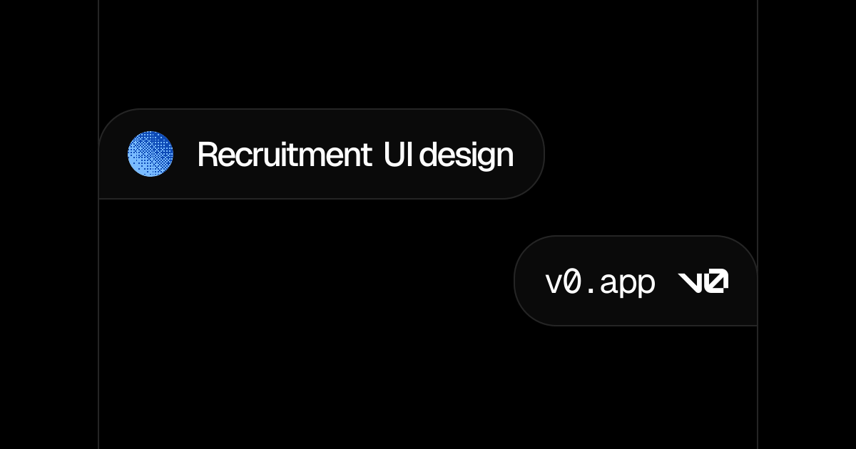 Recruitment UI design - v0 by Vercel