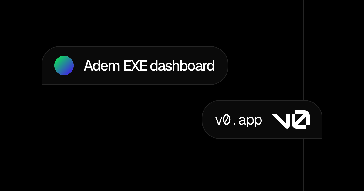 Adem EXE dashboard - v0 by Vercel