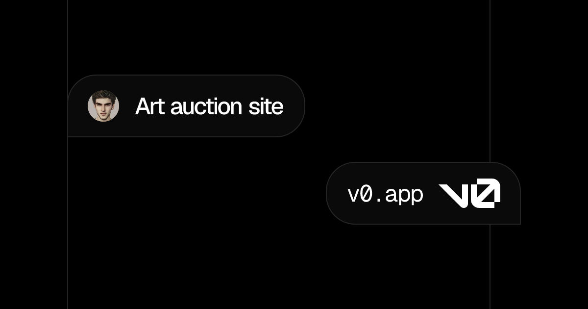 Art auction site - v0 by Vercel