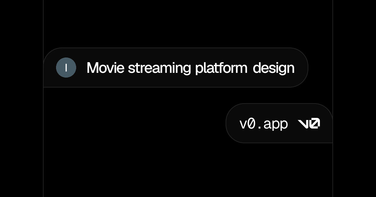 Movie streaming platform design - v0 by Vercel
