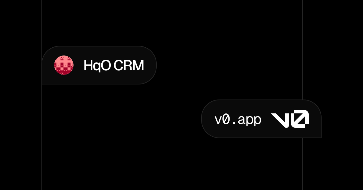 HqO CRM - v0 by Vercel