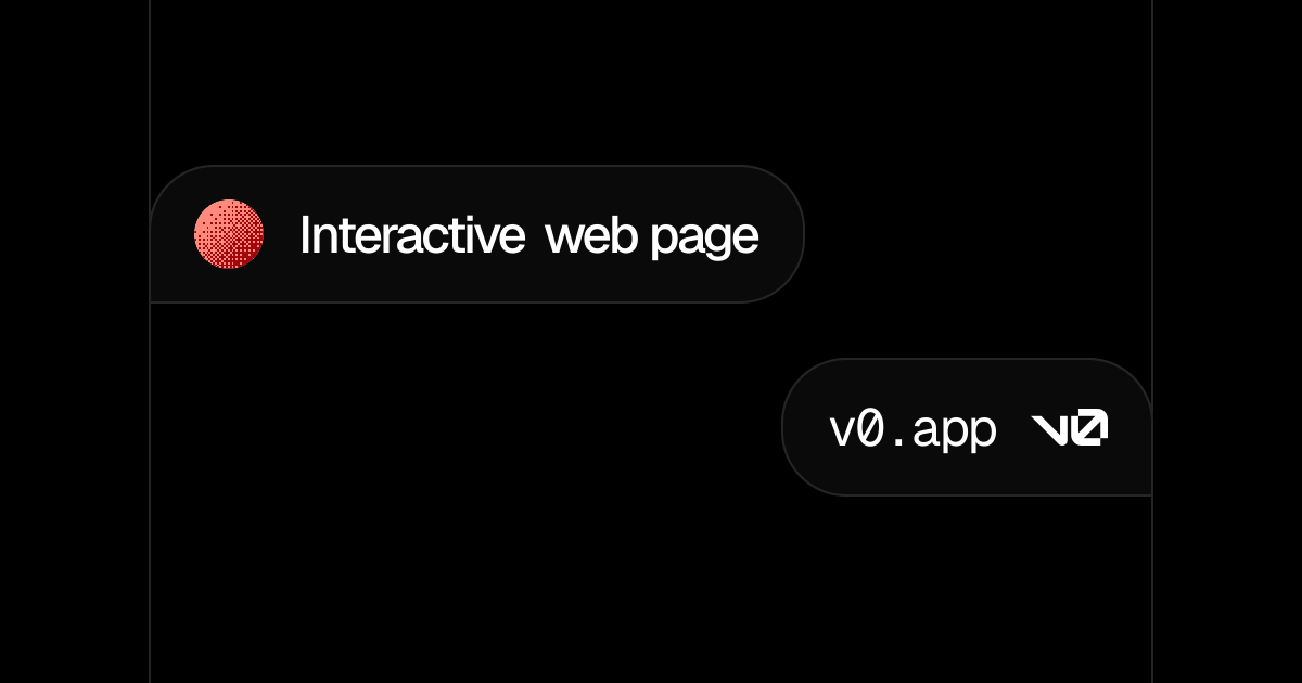 Interactive web page - v0 by Vercel
