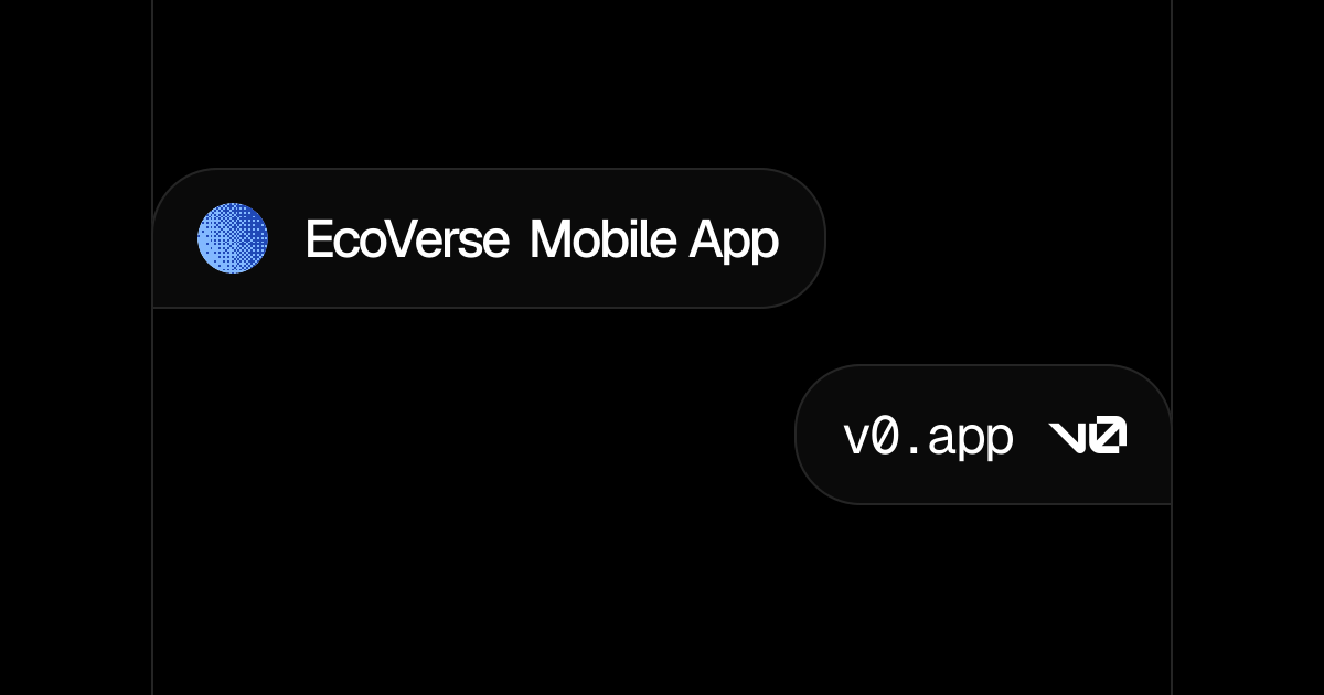 EcoVerse Mobile App - v0 by Vercel