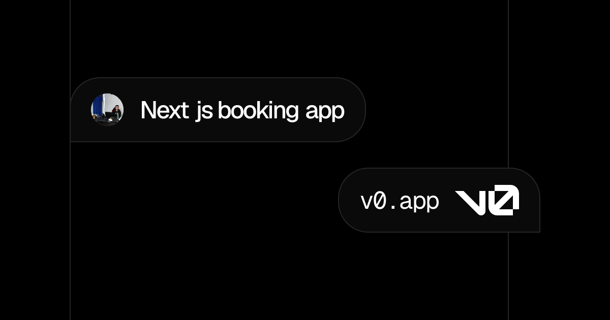 Next js booking app - v0 by Vercel