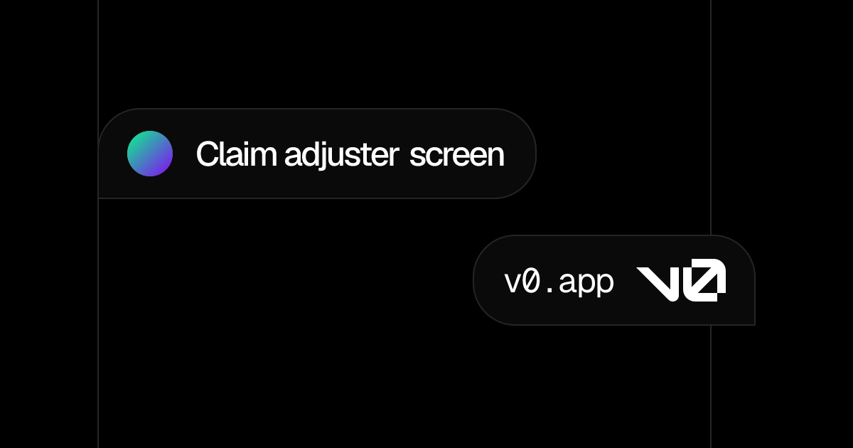 Claim adjuster screen - v0 by Vercel